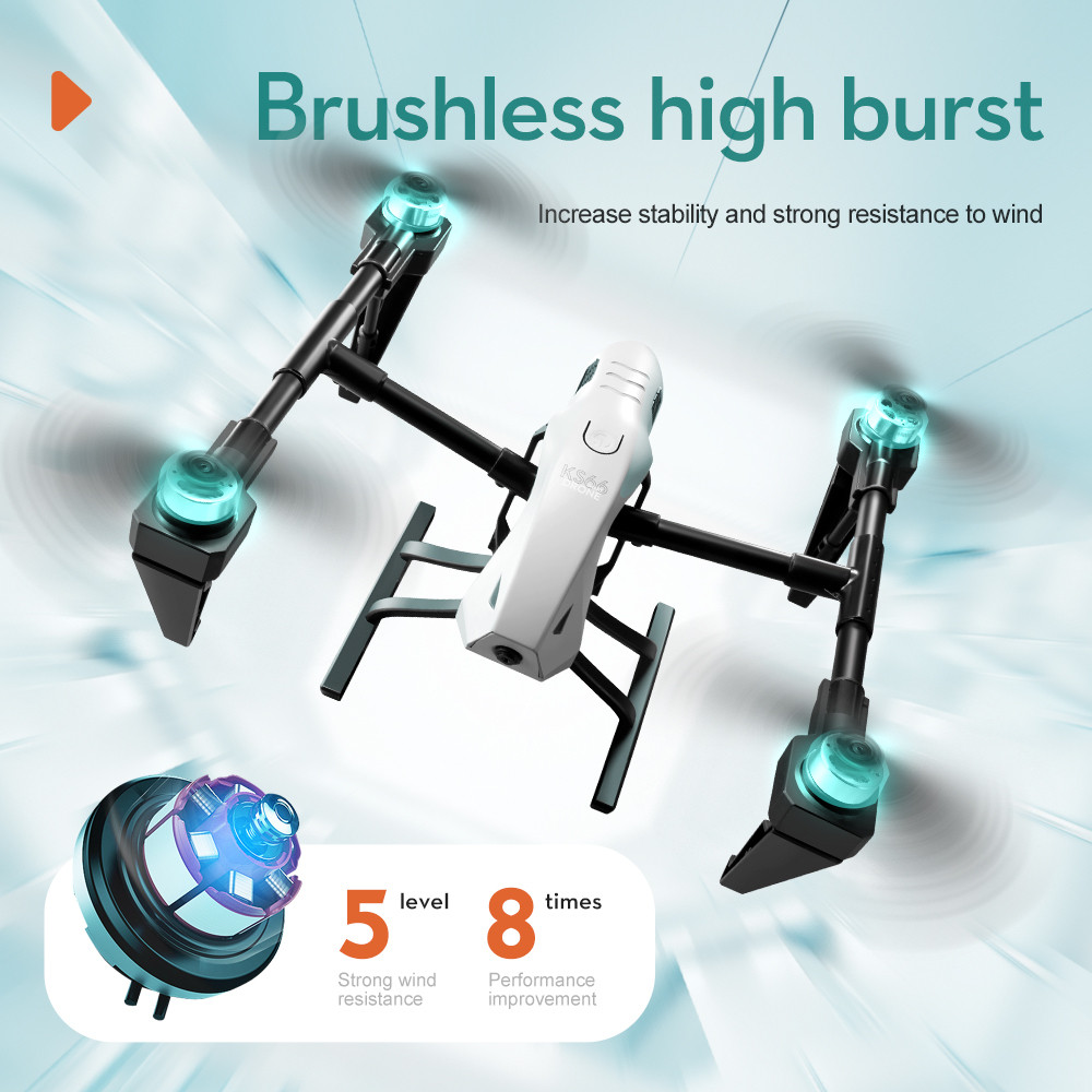 Jual 4K/8K high-definition dual lens shooting drone LSRC KS66 optical ...