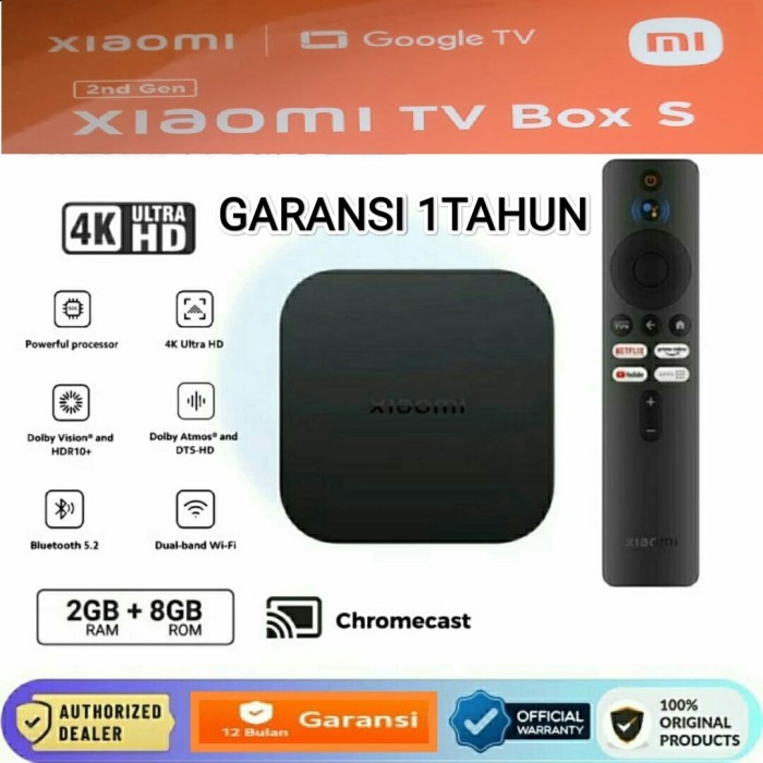 Jual xiomi TV BOX 2nd gen 2 mi box s 4k generasi ke 2 | Shopee Indonesia