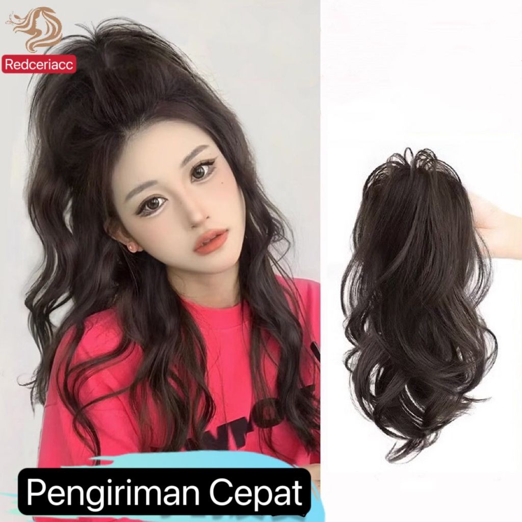 Jual Jepitan Rambut Palsu Hair Clip Panjang Bergelombang Gampang Pakai ...