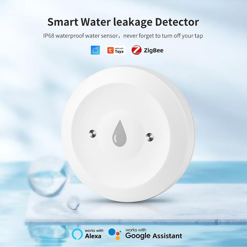Jual Tuya Water Leak Detector Scene Linkage Flood Sensor Water Linkage ...