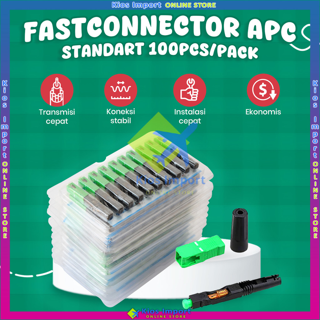 Jual Faskon Biasa Fast Connector SC APC Biasa Standar /Fiber Optik ...