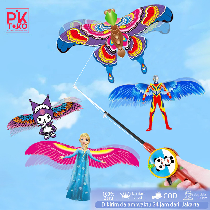 Jual Besar Satu Set Dengan 80cm Tongkat Joran Layang Layangan Pantai ...