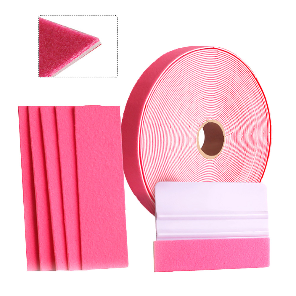 Jual 15M 3 Layers Fabric Felt Edge for Vinyl Car Wrap Squeegee ...