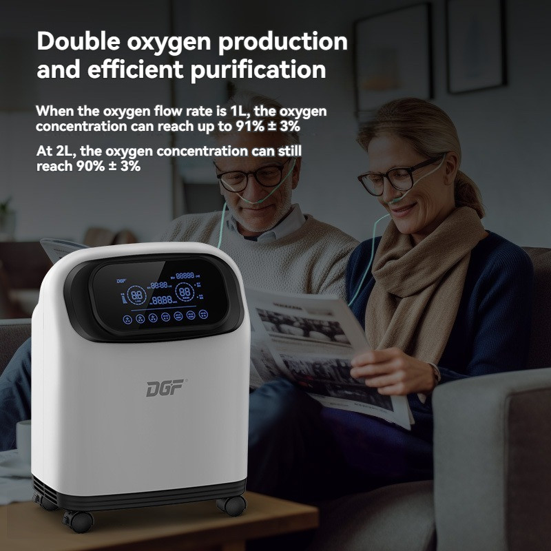 Jual 1L - 9L LED Screen Oxygen Concentrator With Oxygen Mask Home ...