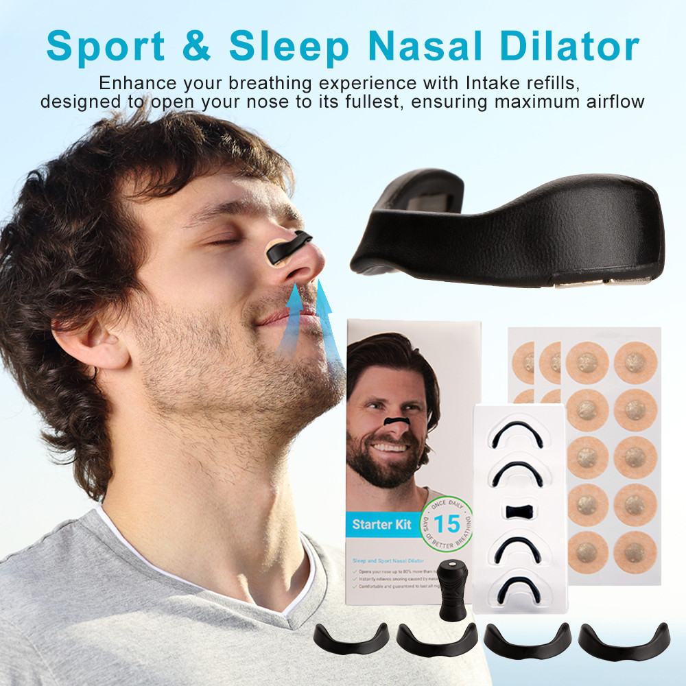 Jual Sport Nasal Dilators Kit Magnetic Nasal Strips Nasal Breathing ...