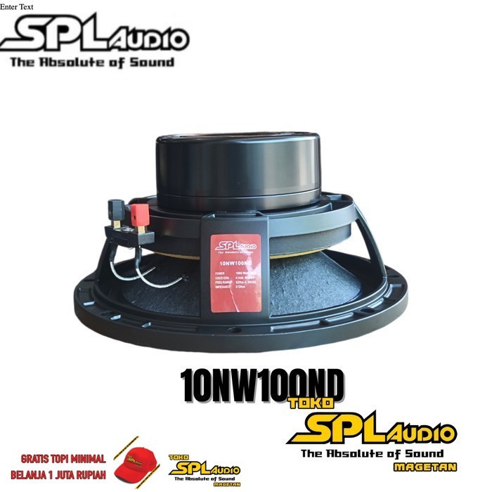 Jual SPL Audio Speaker Neodymium 10 Inch Tipe 10NW100ND | Shopee Indonesia