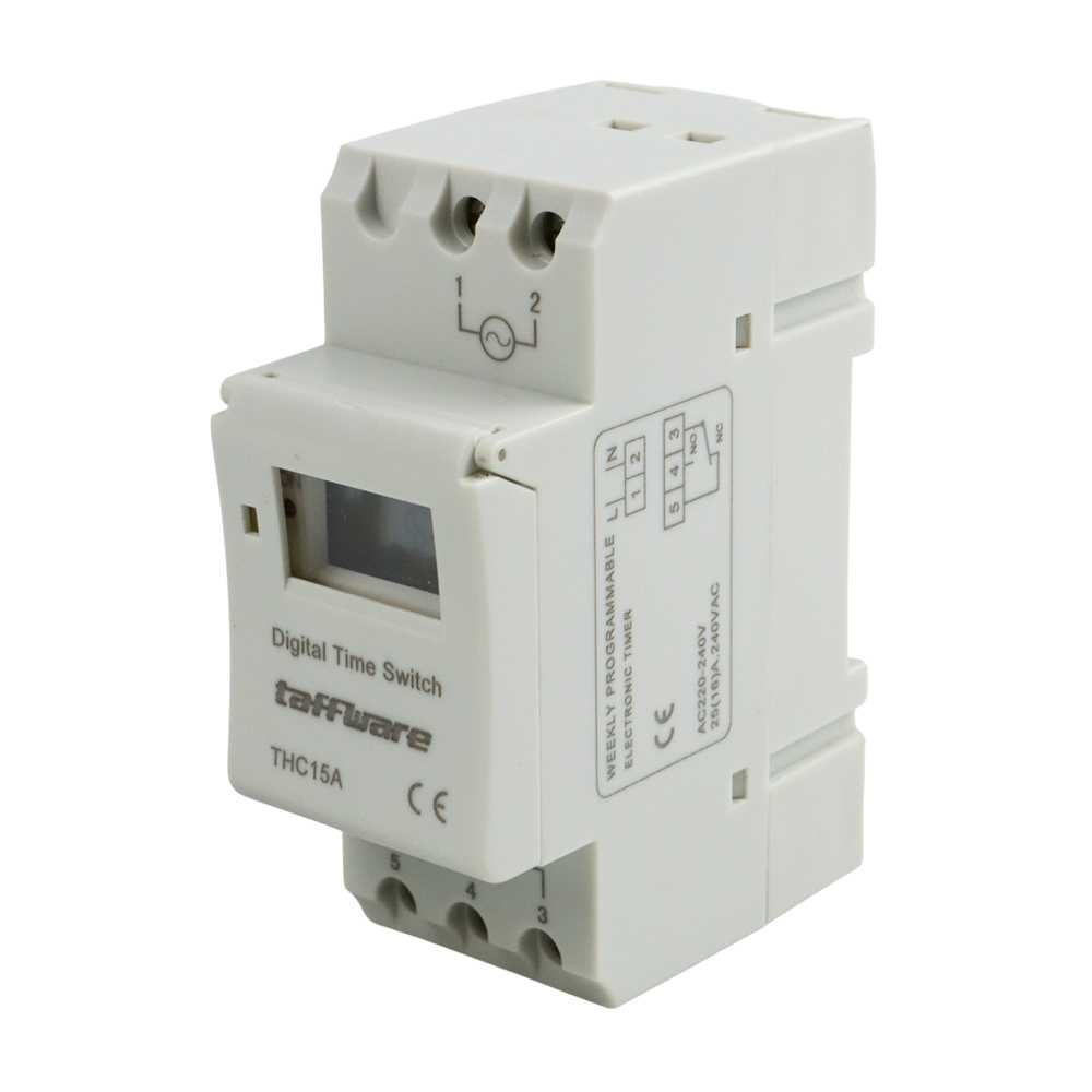 Jual Taffware Digital Timer Switch Relay 20 Program 220V, Kontrol ...