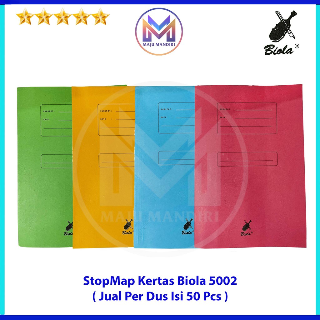 Jual Stop Map Kertas BIOLA 5002 Uk. Folio / Map Berkas Dokumen F4 ...