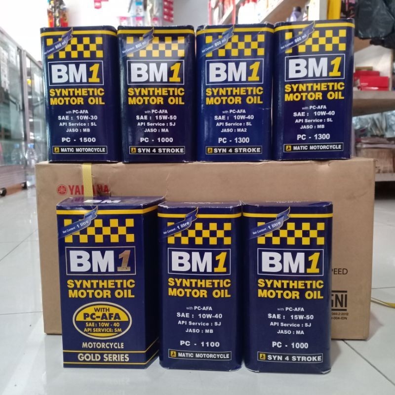 Jual OLI MESIN BEBEK MATIC SPORT BM1 4T GOLD SERIES 1000ml 800ml ...
