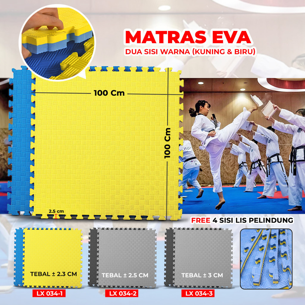 Jual SPEEDS Matras Taekwondo Evamat Tebal 30mm Karate Olahraga Beladiri ...