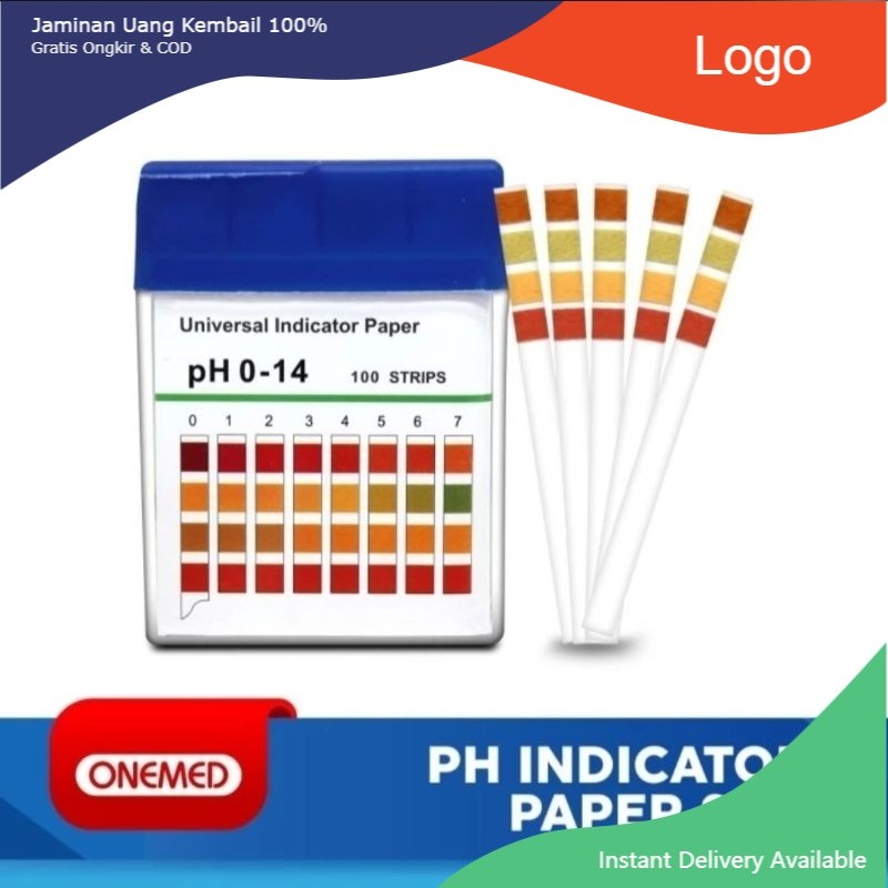 Jual pH-indicator stripsUniversal indicator pH 0 - 14 Untuk mengukur ...