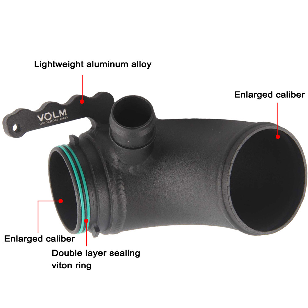 Jual Intake Turbo Inlet Elbow Turbo Muffler Delete For VW Golf MK7 GTI ...