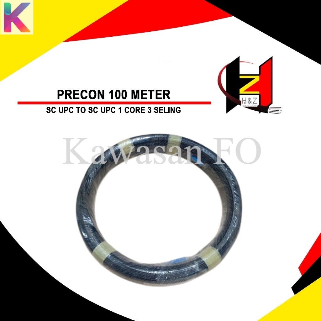Jual Kabel Precon 100Meter 1c 3s SC UPC /Kabel Fiber Optik 1 Core 3 seling 100 Meter | Shopee ...
