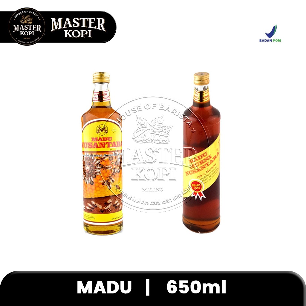 Jual Madu Nusantara / Madu Lebah / Madu Randu - Botol Kaca 650ml ...