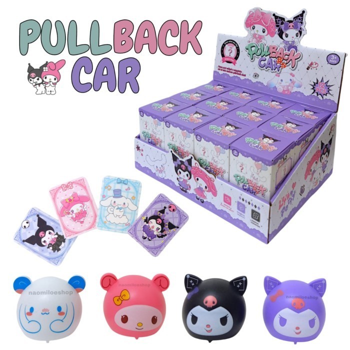 Jual Action Figure KUROMI x MY MELODY - pull back car BLIND BOX ...