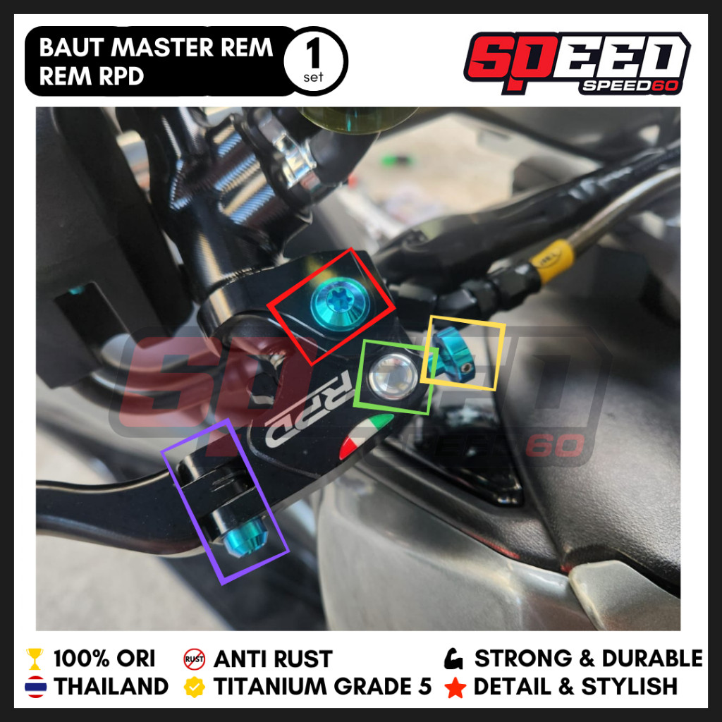 Jual Baut Set Master Rem RPD Baut Titanium Grade 5 Probolt Thailand ...