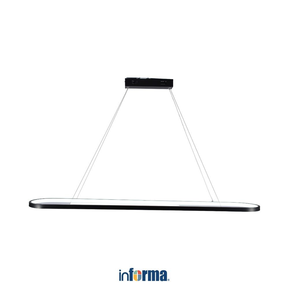 Jual Informa 120 cm Macy Lampu Gantung Hias Oval - Hitam Chandelier ...