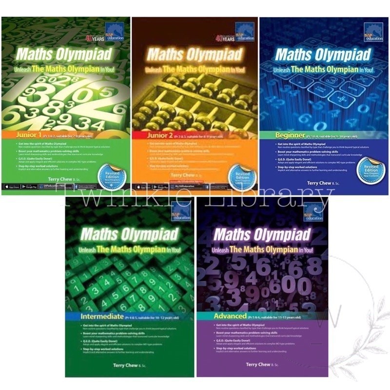 Jual Buku fisik Maths Olympiad Junior 1 (Primary 1&2) / Junior 2 (Primary 2&3) / Beginner ...