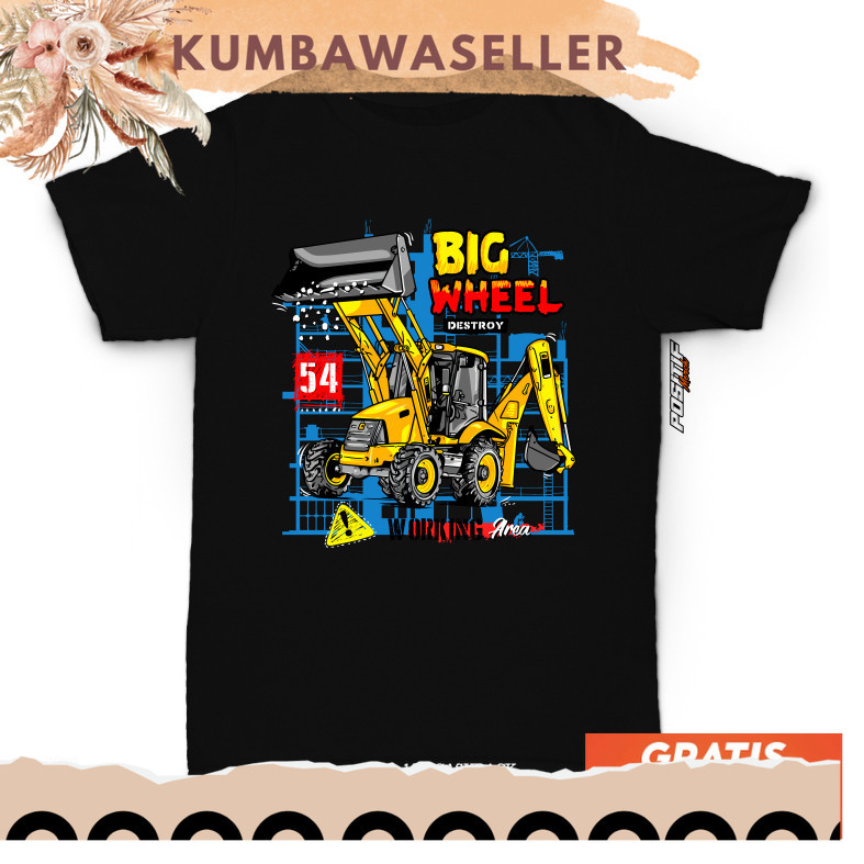 Jual BAJU KAOS ANAK EXCAVATOR ALAT BERAT POSITIF MERCH KBW | Shopee ...