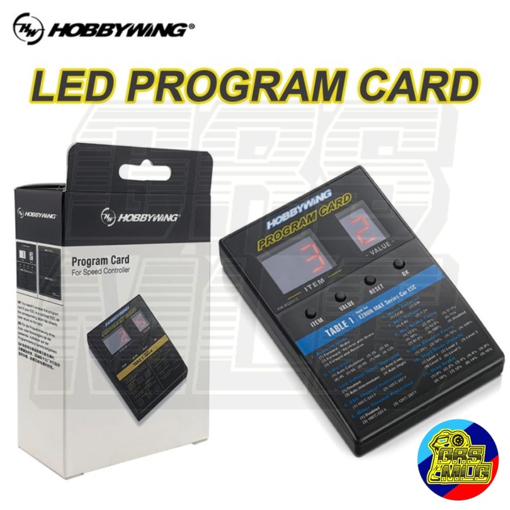 Jual HOBBYWING ESC LED Program Card Box for Platinum V1/V2 FlyFun V5 ...