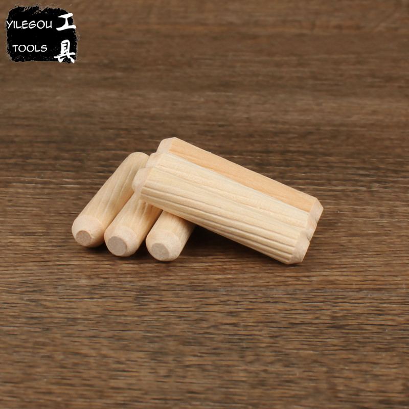 Jual 100 Pieces M8*40mm Dowelled Joint, Wooden Dowel, Wood Plug ...