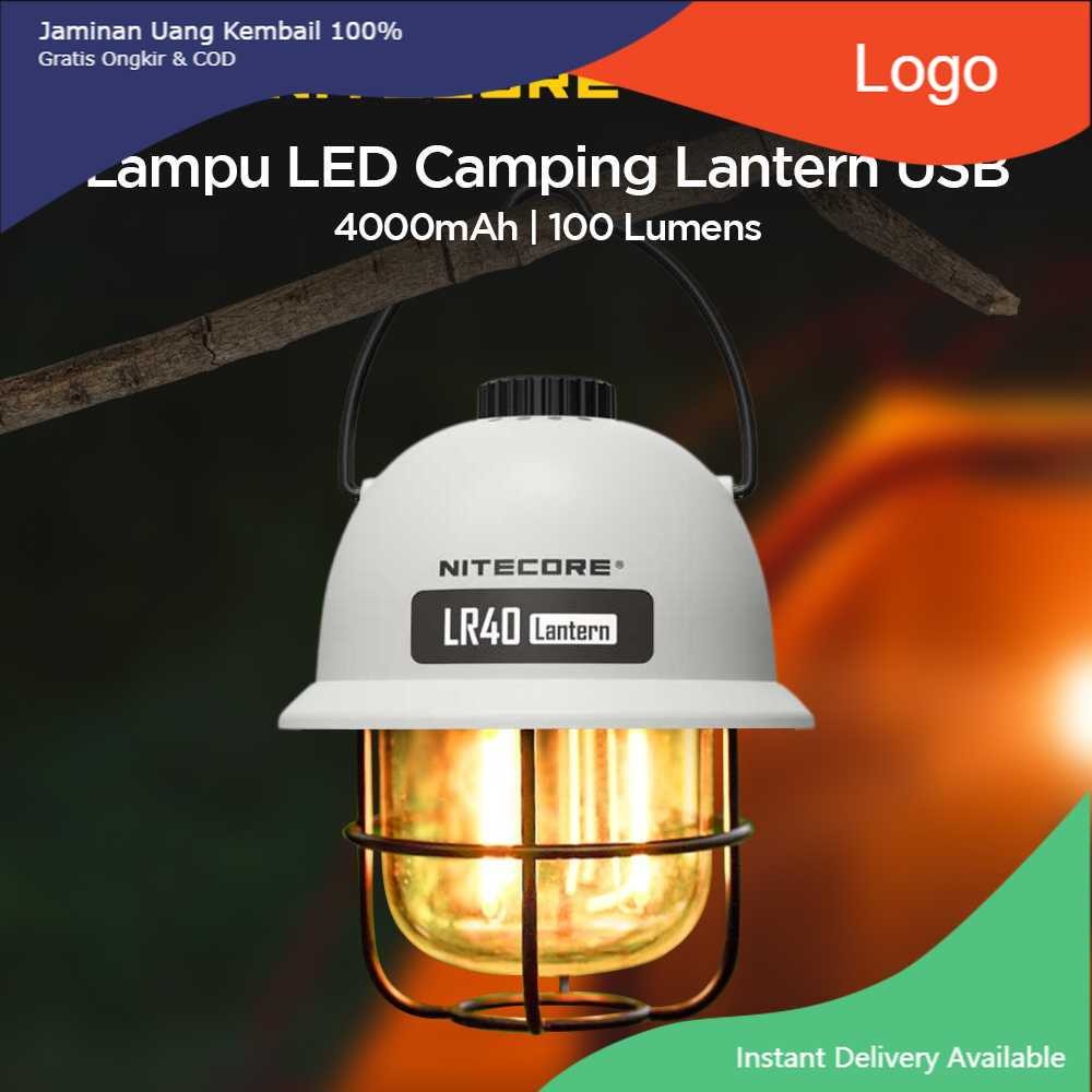 Jual NITECORE Lampu LED Camping Lantern USB 4000mAh 3 Light Sources ...