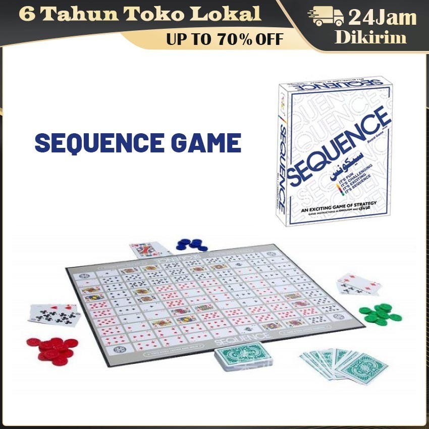 Jual EL57HG Board Game Sequence Family / Card Game Sequence / Party Family Kids Toys | Shopee ...