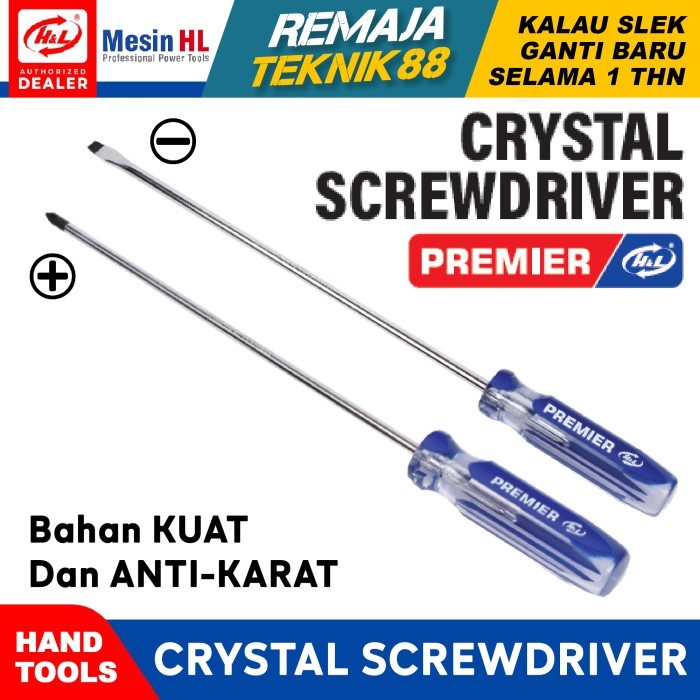 Jual Obeng Crystal CRYSTAL PH & SL ukuran 75mm 100mm 125mm 250mm ...