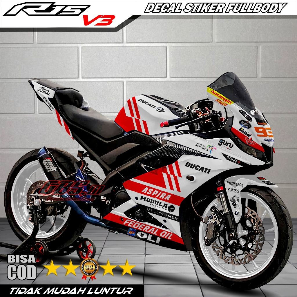 Jual Terpopuler - Decal R15 V3 Full Body Stiker Motor R15 V3 Full Body ...