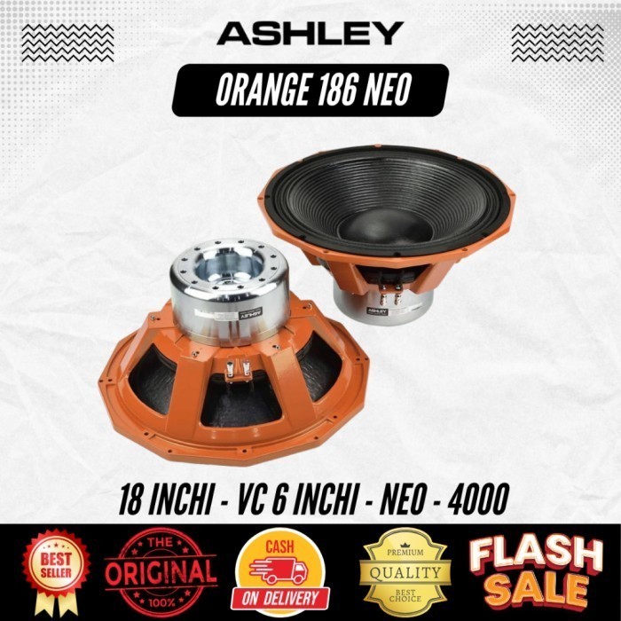 Jual Speaker 18 Inchi Ashley Orange 186 Neo Original Produk | Shopee ...