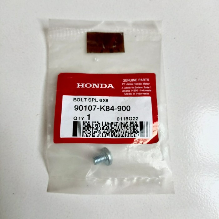 Jual Bolt SPL 6X8 CRF 150L ORI AHM 90107K84900 BERKUALITAS | Shopee ...