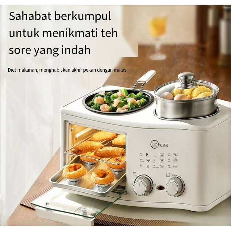 Jual Mesin sarapan/pemanggang empat-dalam-satu yang malas, alat masak ...