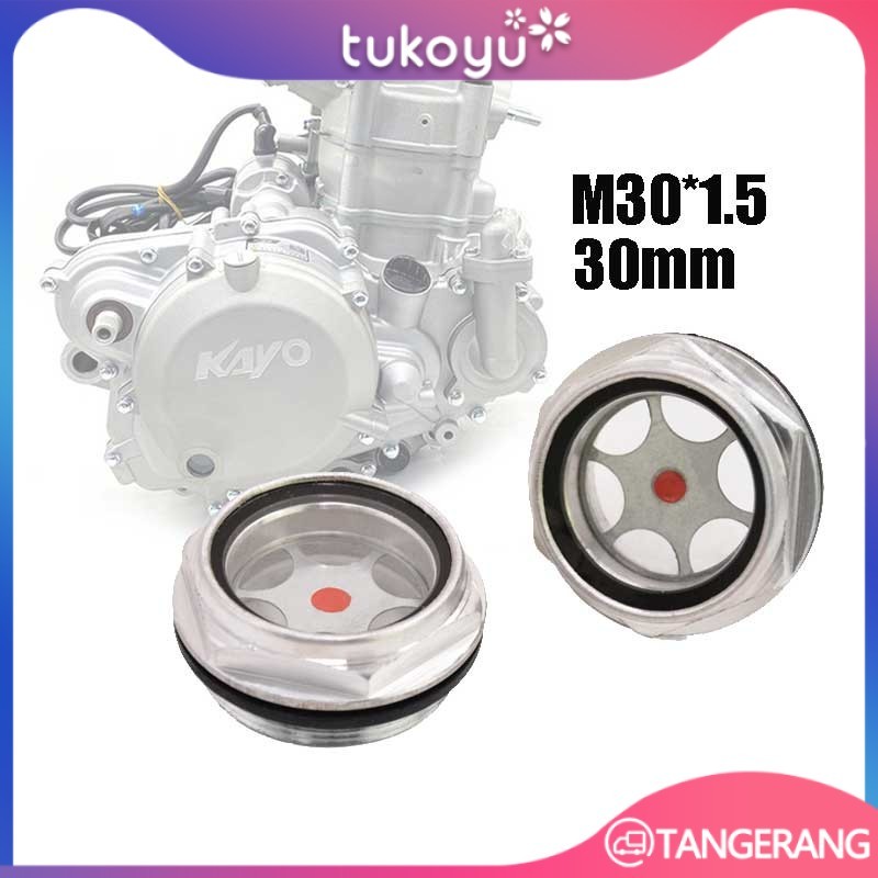 Jual 30mm Tutup Filter Oli Oil Level Sight Glass Baut Tutup Filter Oli ...