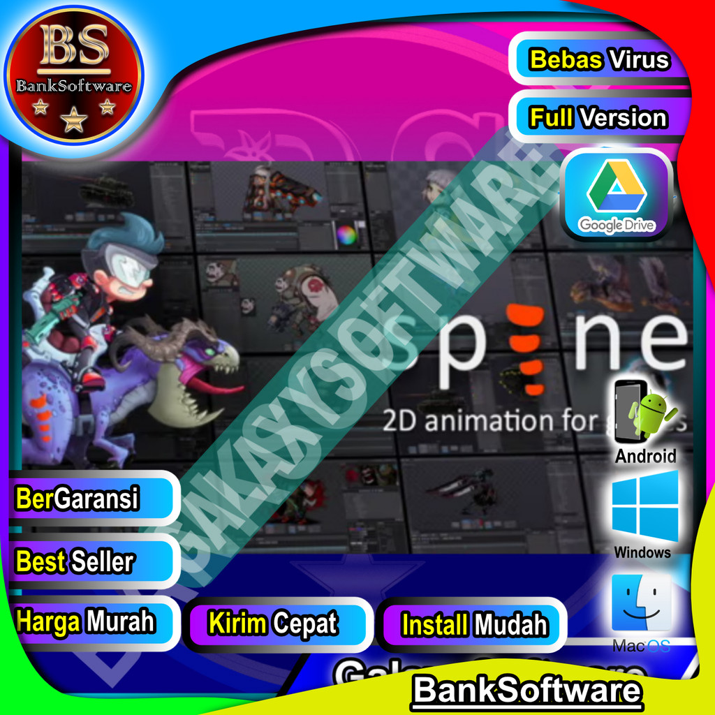 Jual Spine pro v3.8.75 2022 for windows Full Version software animasi ...