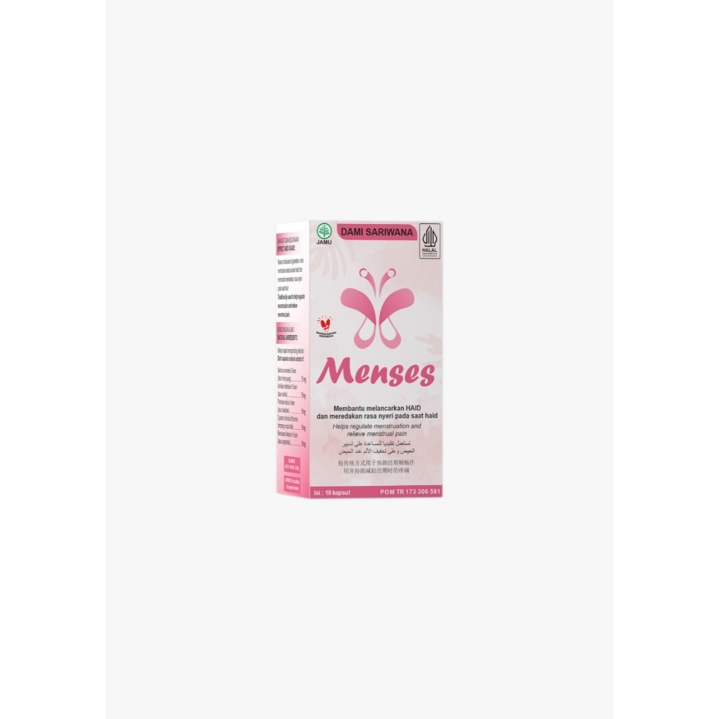 Jual Herbal MENSES 18 Kapsul Pelancar Siklus Pereda Nyeri Haid ...