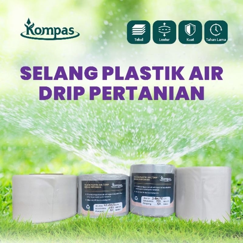 Jual Selang plastik air irigasi drip irigasi pertanian putih susu 15cm ...