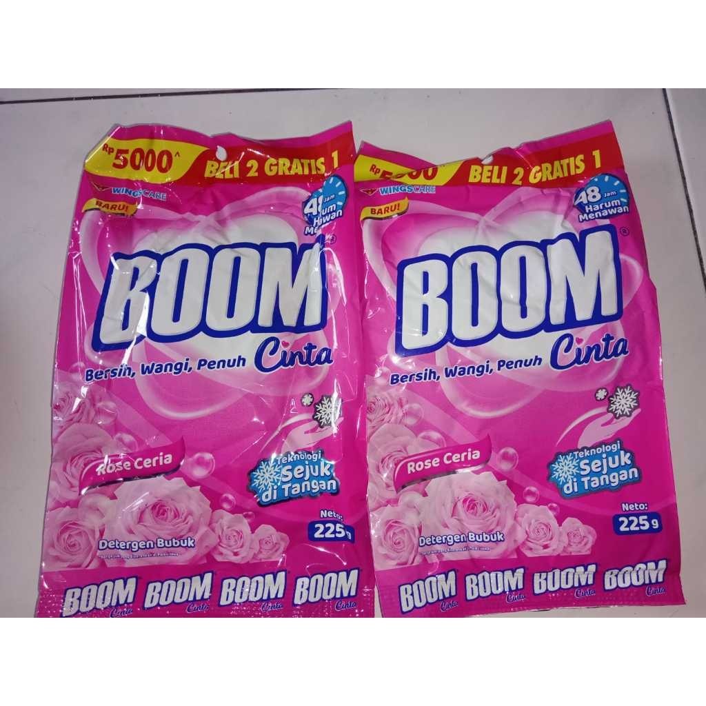 Jual Boom Cinta Detergent Bubuk 225 Gr Kemasan 5000 An | Shopee Indonesia