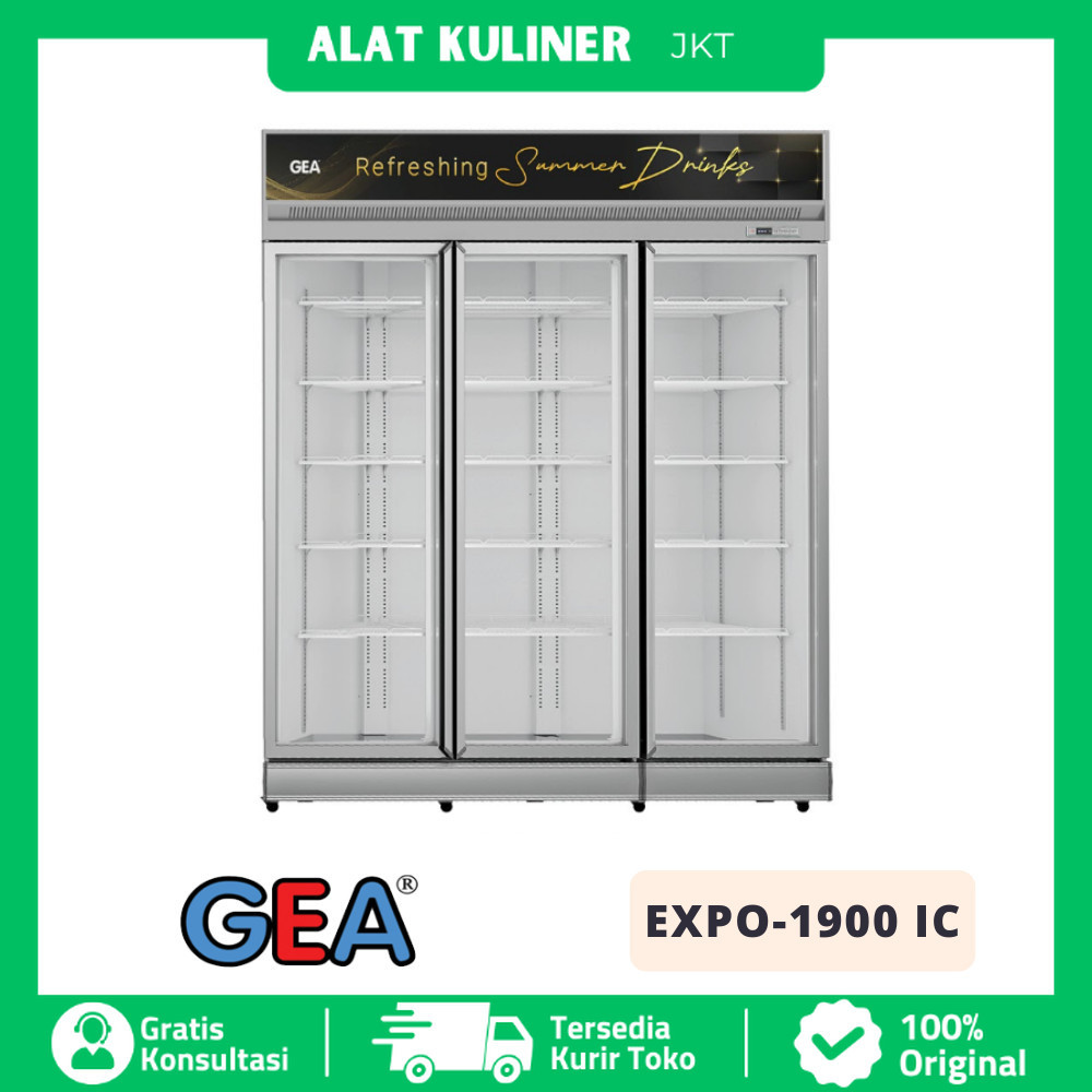 Jual CHILLER COOLER GEA EXPO-1900-IC KULKAS MINUMAN KACA LOW E GLASS ...