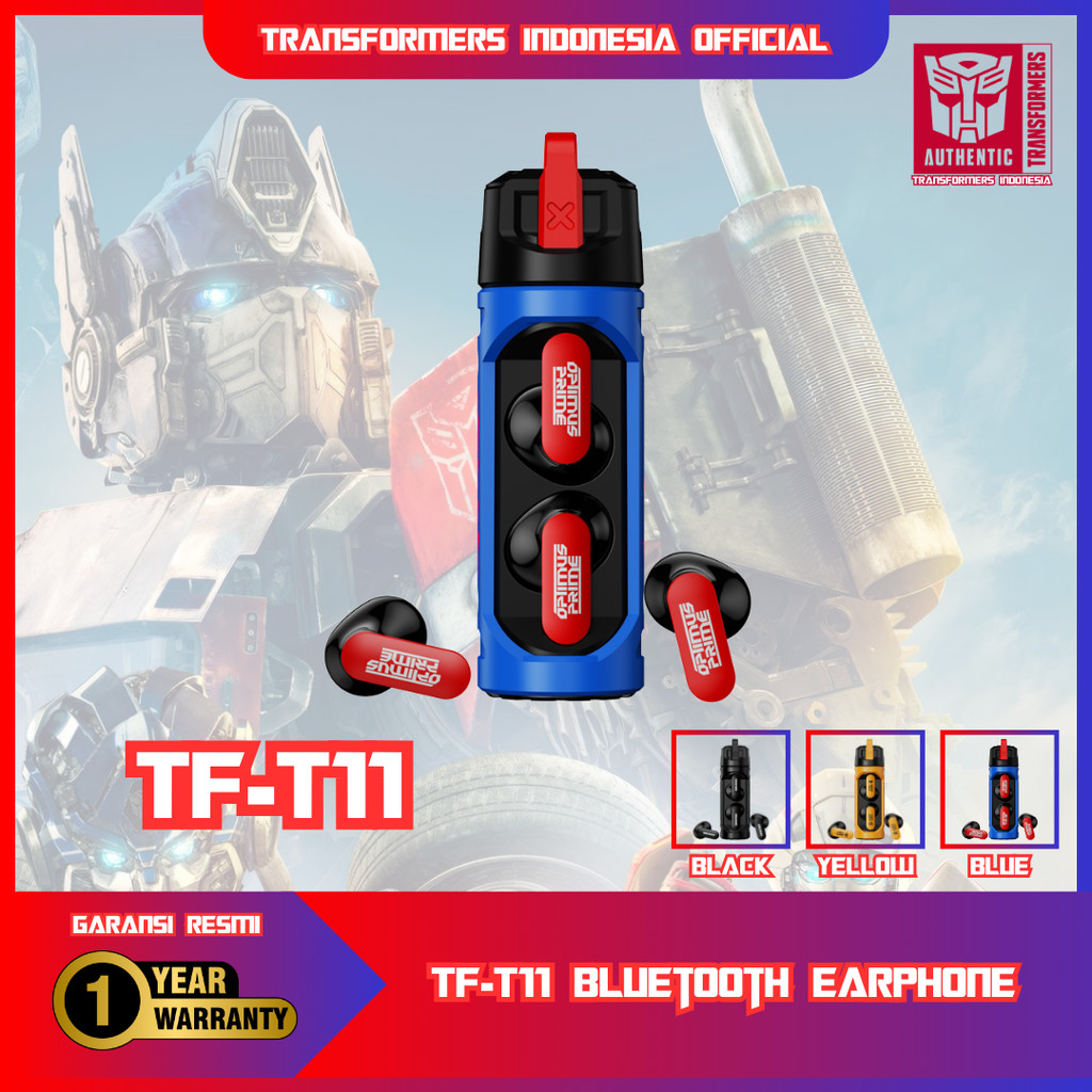 Jual Transformers TF-T11 TWS Earphones – Bluetooth 5.4, Desain Ikonik, Suara Jernih | Shopee ...