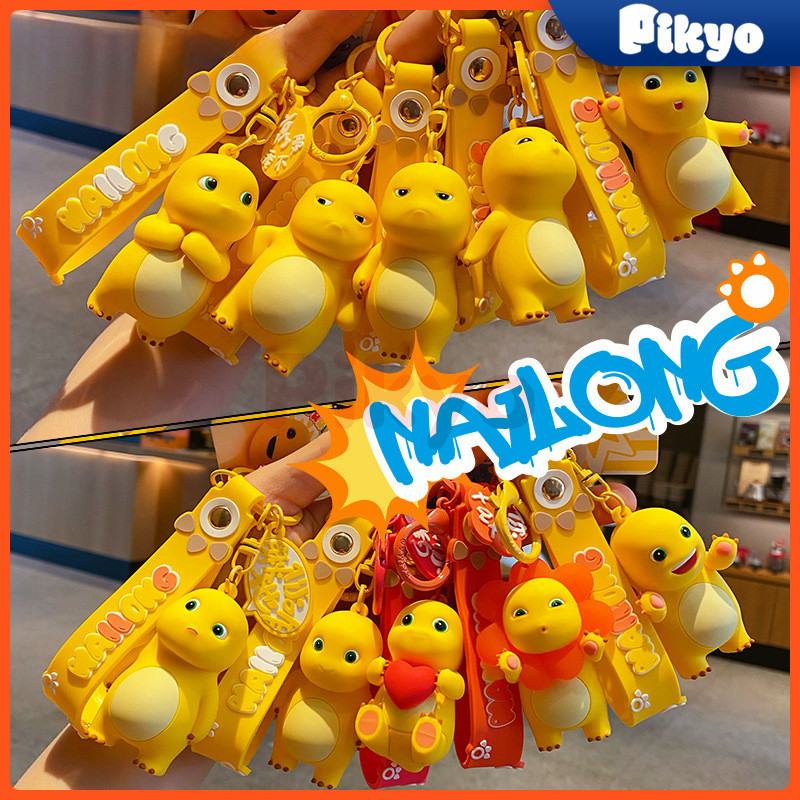 Jual Pikyo Mainan Anak Dewasa Ganci Gantungan Kunci Nailong Yellow Dino ...