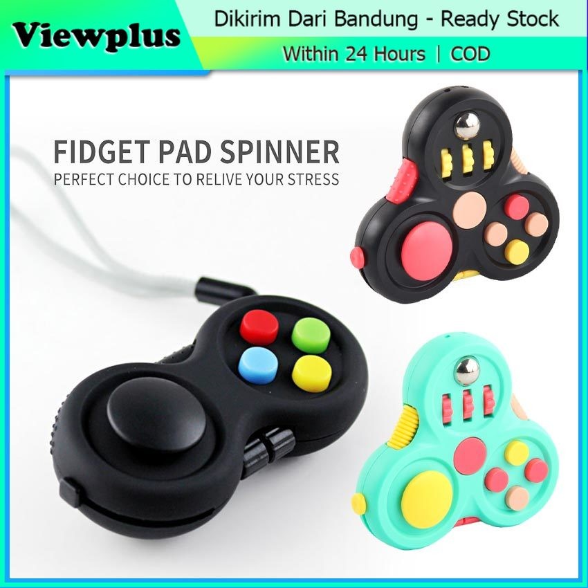 Jual Mainan Fidget Pad Spinner Cube Controller Fidget Toy Anti Stress ...