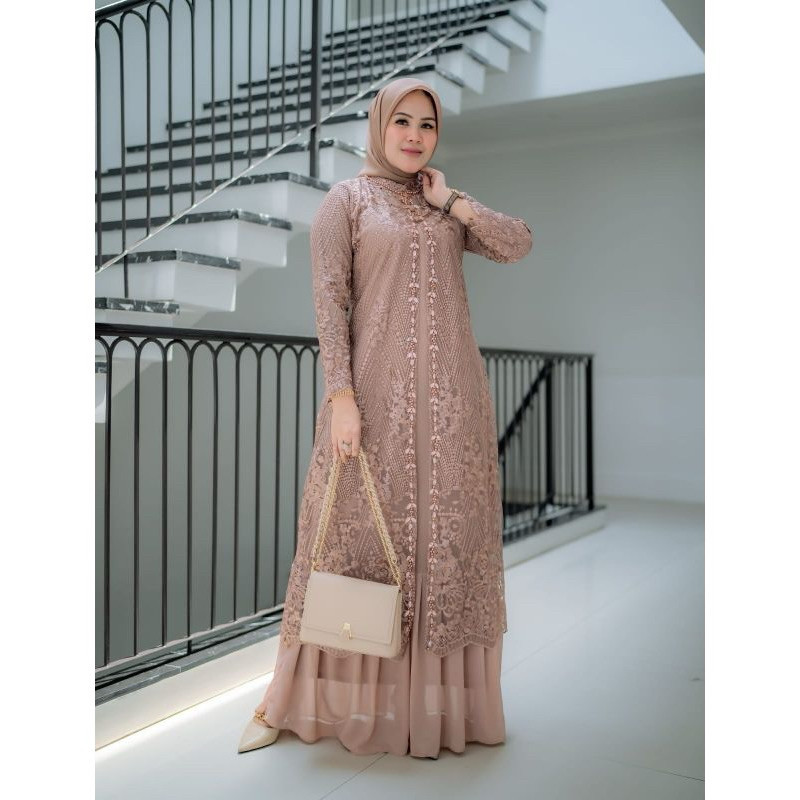 Jual GAMIS SAKURA DRESS PAYET PREMIUM | GAMIS OUTHER LEPAS PASANG ...
