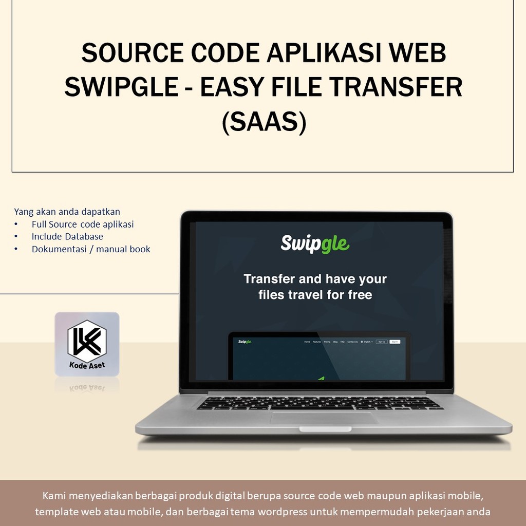 Jual SOURCE CODE APLIKASI WEB SWIPGLE - EASY FILE TRANSFER (SAAS) | Shopee Indonesia