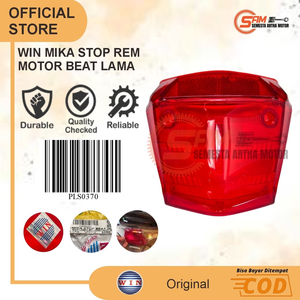 Jual Mika Stop Only WIN Honda Beat Lama Kaca Lampu Rem Stoplamp Motor ...