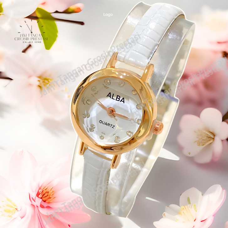 Jual Jam Tangan Wanita kecil Fashion Kulit Asli Memotong kaca, banyak ...