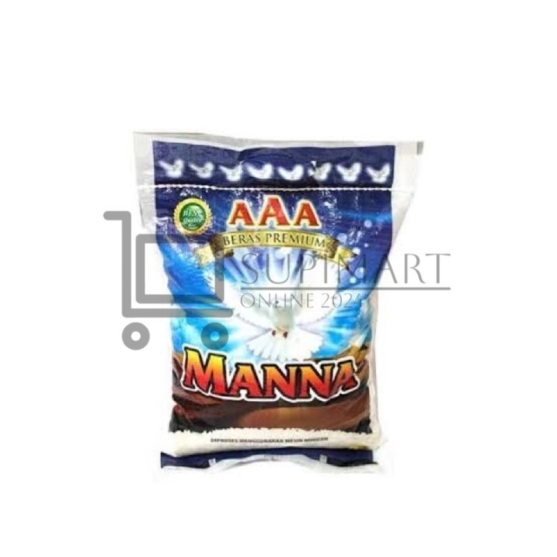 Jual Beras Premium AAA Manna 5kg Kristal Super Kepala / Beras Manna 5 ...