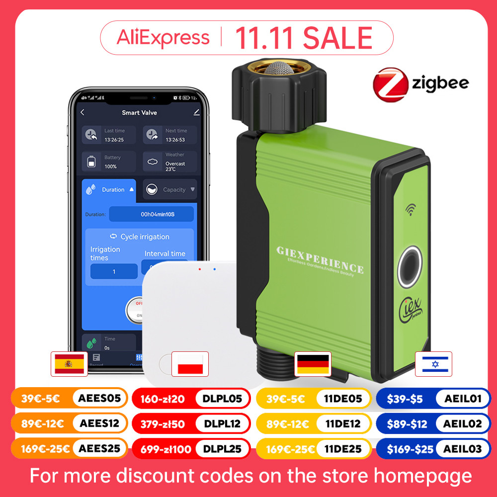Jual 2024 NEW ZIGBEE WIFI Garden Watering Timer Smart Sprinkler Drip ...