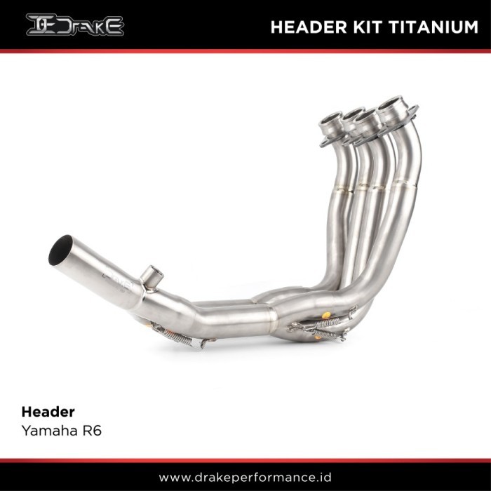 Jual Header Kit Drake Titanium Yamaha R6 Original | Shopee Indonesia