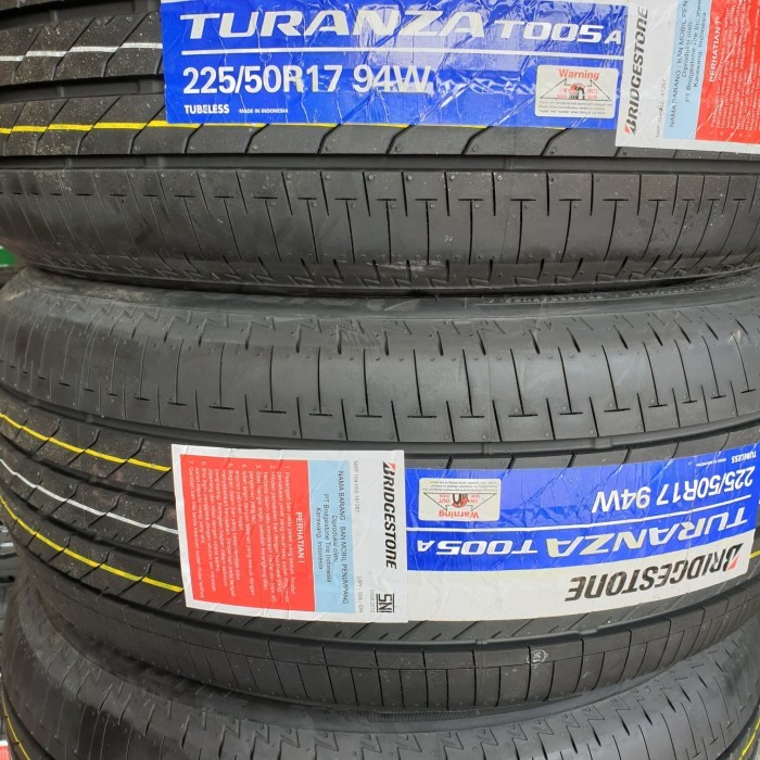 Jual Ban Bridgestone Turanza T005A 225/50 R17 (Ban F30, W205, Accord ...