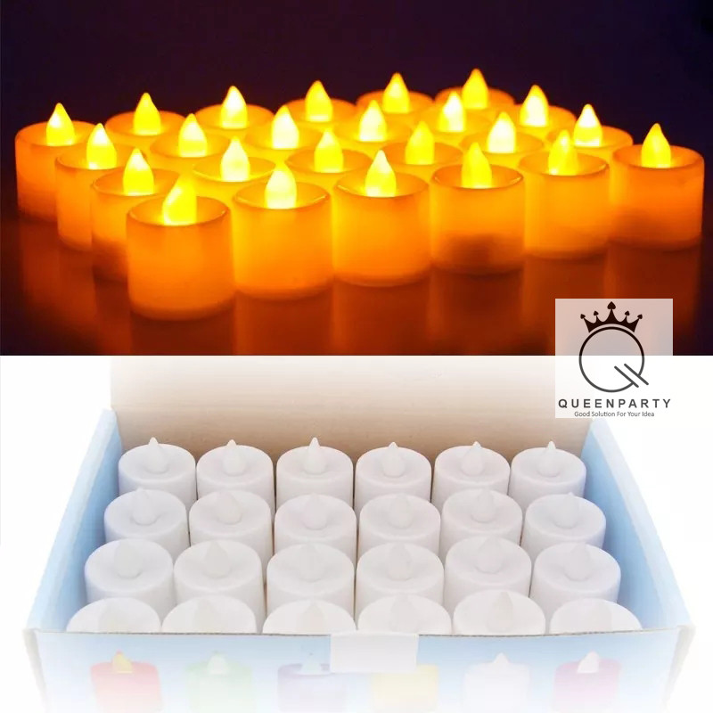 Jual 1 box lilin elektrik isi 24 pc / Lilin LED / Lilin Electric ...